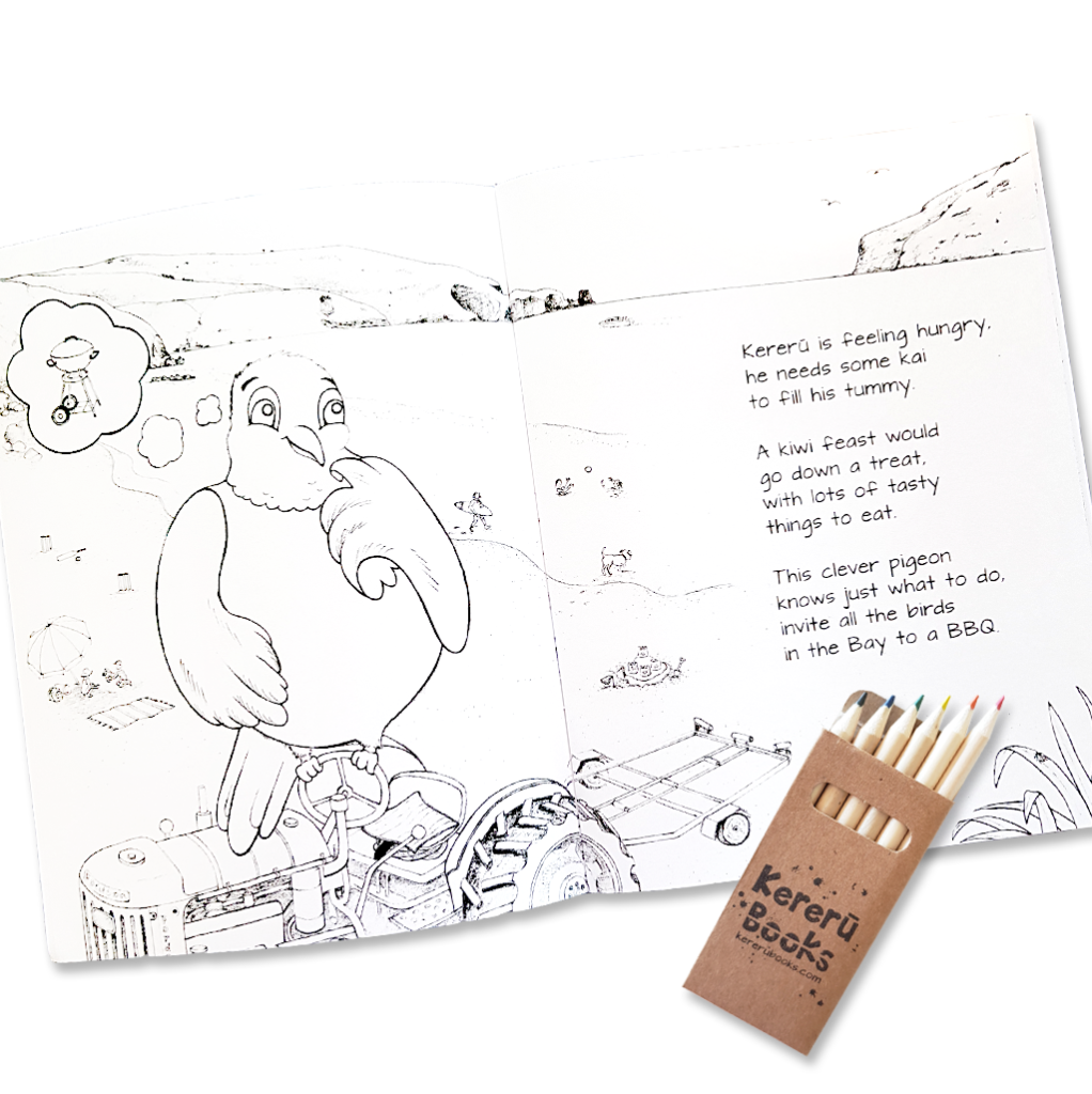 Kererū’s BBQ Colouring Edition · Kererū Books